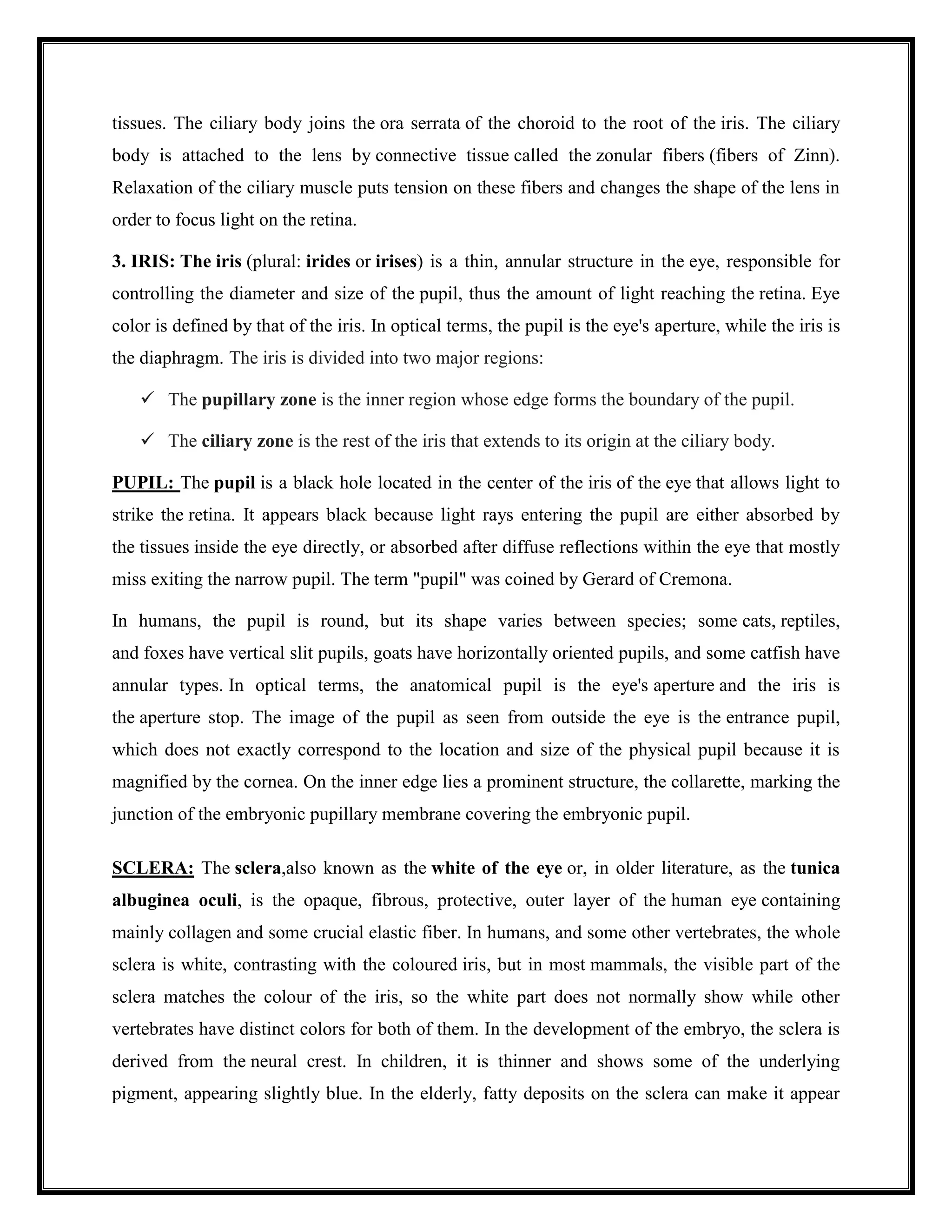 Anatomy of Eye by radhika kulvi, M.Sc nursing | DOCX