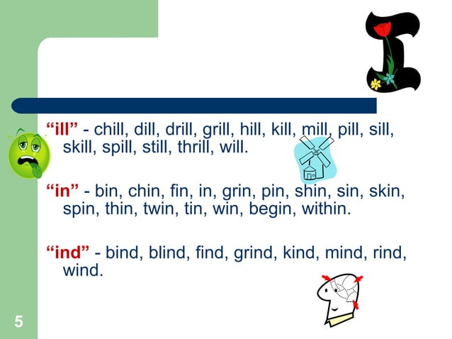 Word Families & Rhyming Words 3 | PPT