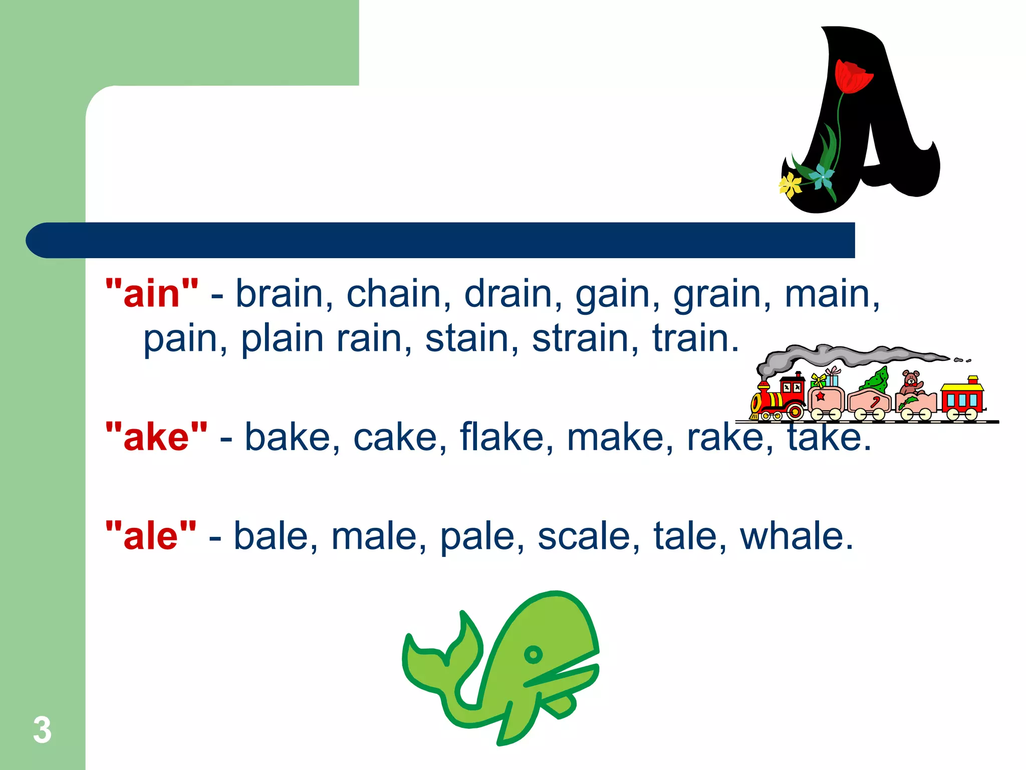 Word Families & Rhyming Words | PPT