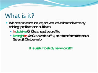 Word Formation | PPT