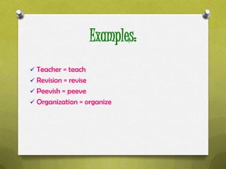 Word formation | PPTX | Chemistry | Science