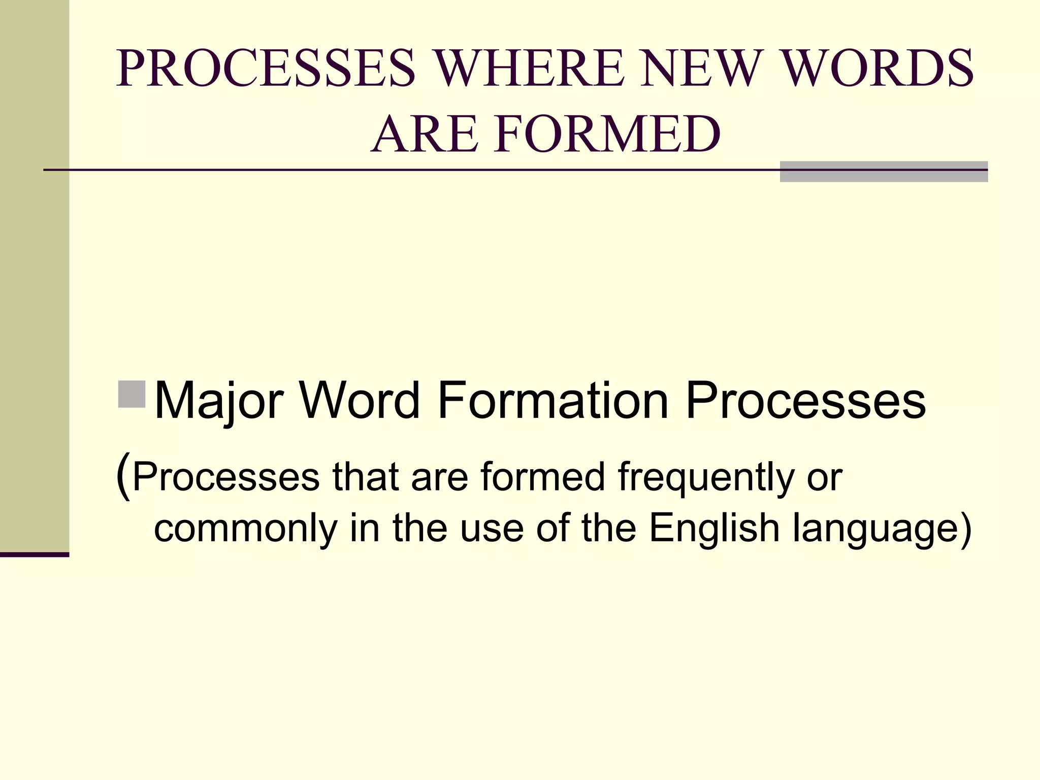 Word formation | PPT