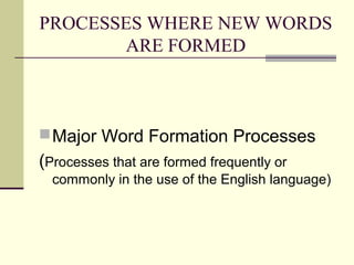 Word formation | PPT