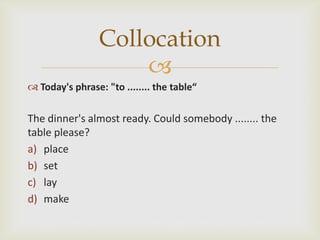Use of English exercises Upper Intermediate ESL | PPT