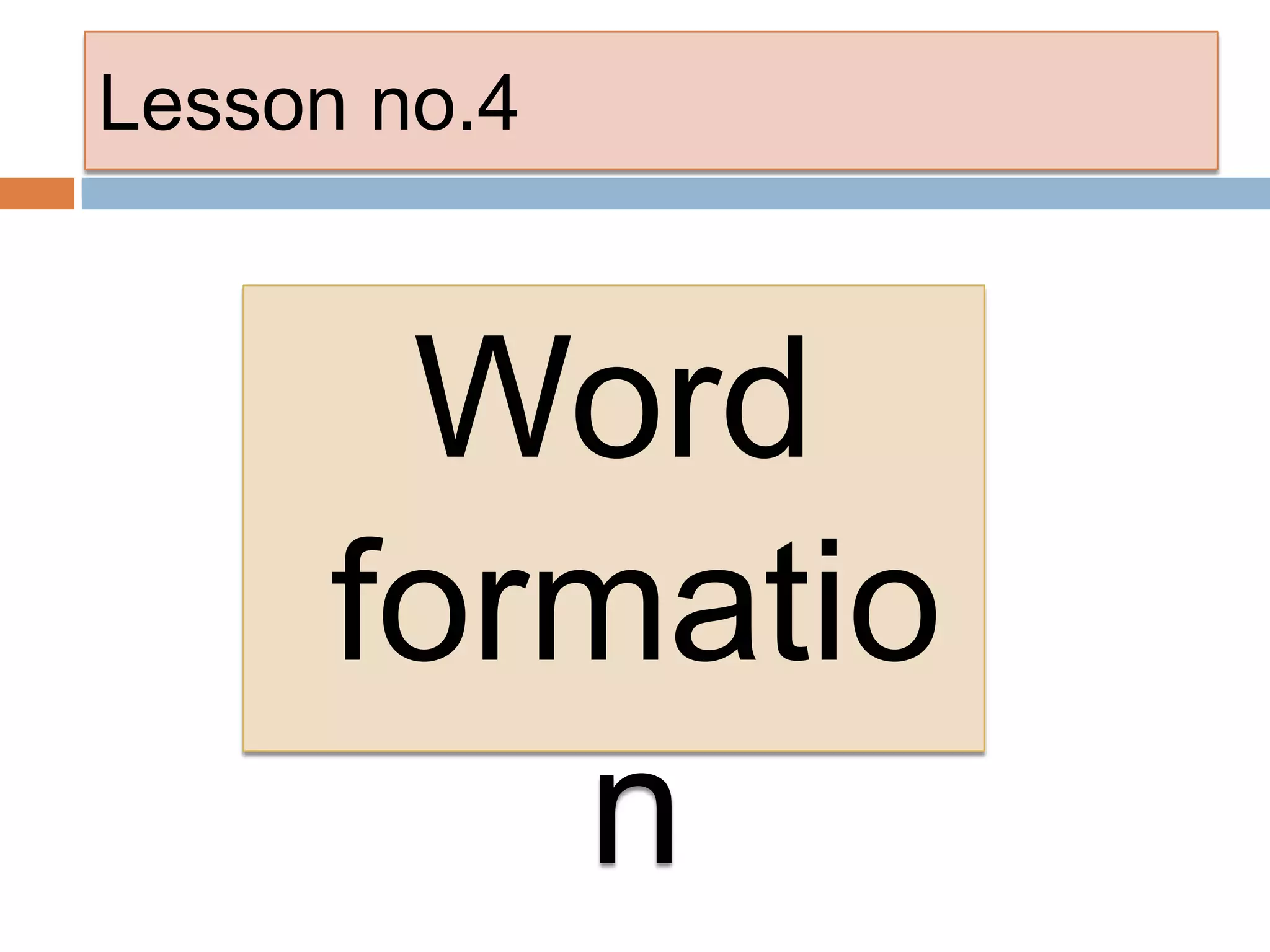 Word formation | PPTX