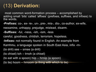 Word formation | PPTX | Chemistry | Science