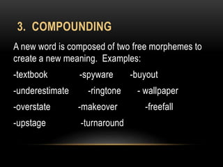 Word formation | PPTX | Chemistry | Science