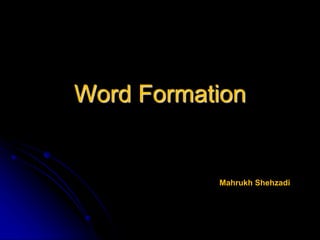 Word formation | PPT