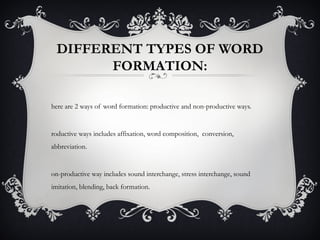 word formationwordformationaaaaaaaaa.ppt