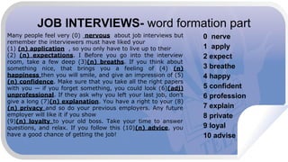 FCE exam practice Use of English Word formation part 3 explained | PDF