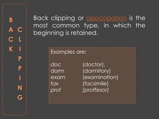 Word formation rozi-windie | PPT