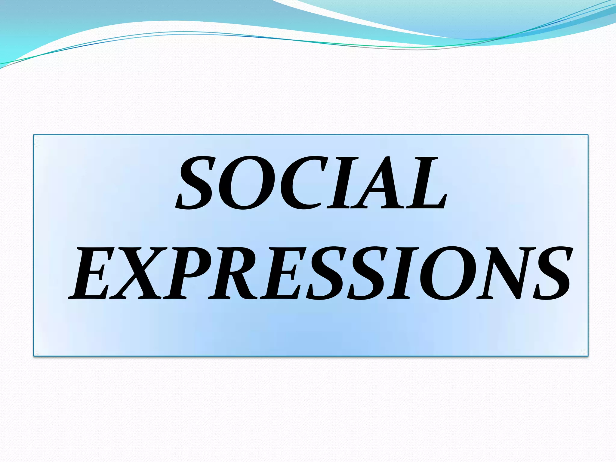 Word formation and social expressions | PPTX