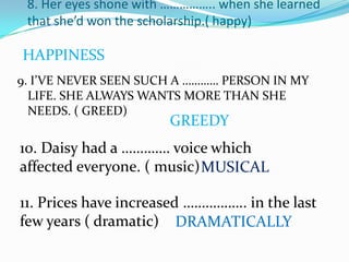 Word formation and social expressions | PPTX