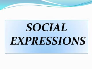 Word formation and social expressions | PPTX