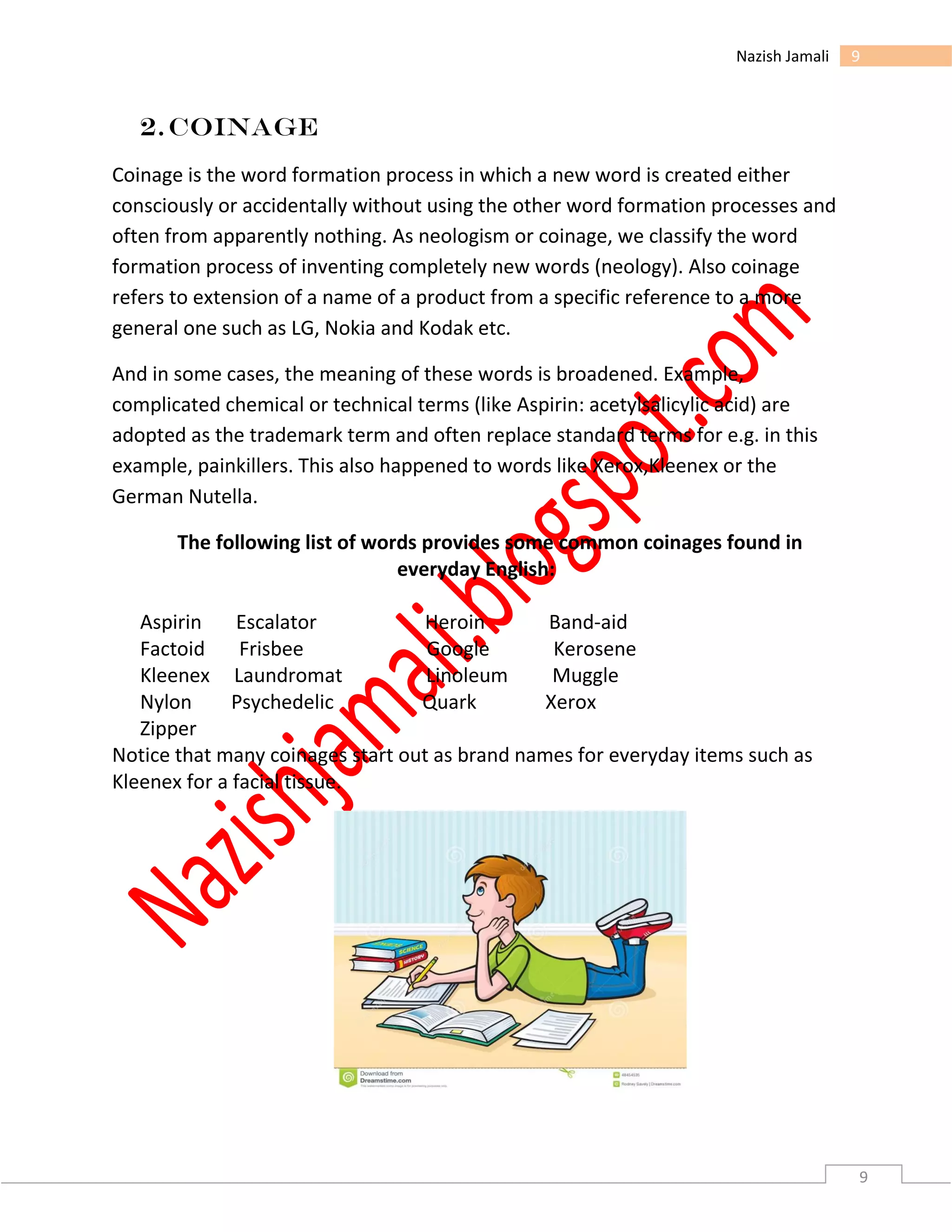 Word formation process english content my assignment | PDF | Geology ...