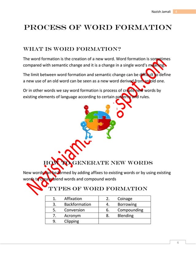 Word formation process english content my assignment | PDF | Geology | Science