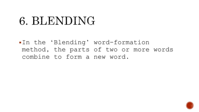 WORD FORMATION PROCESSES | PPTX | Geology | Science