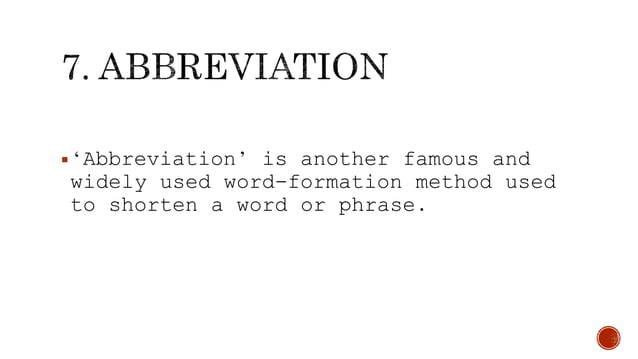 WORD FORMATION PROCESSES | PPTX | Geology | Science