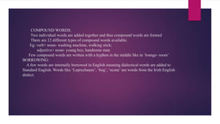 Word formation in english | PPTX