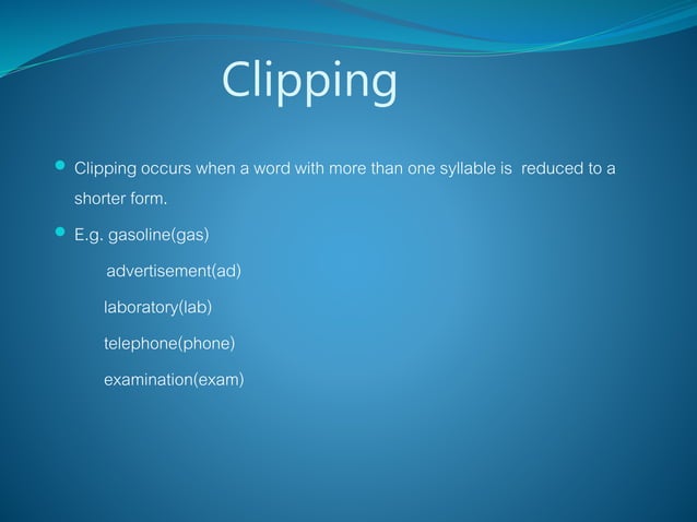 Word formation process | PPTX