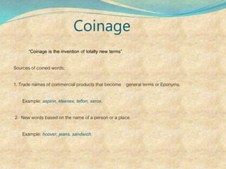 Word formation process | PPTX