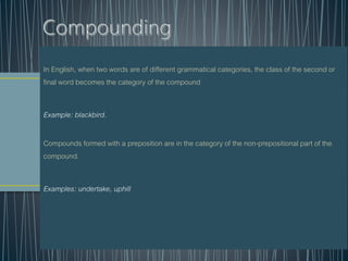 Word formation process | PPTX