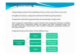 Word formation processes | PDF