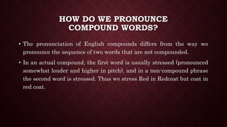 TSLB3013 : Linguistics - Word Formation Processes | PPTX