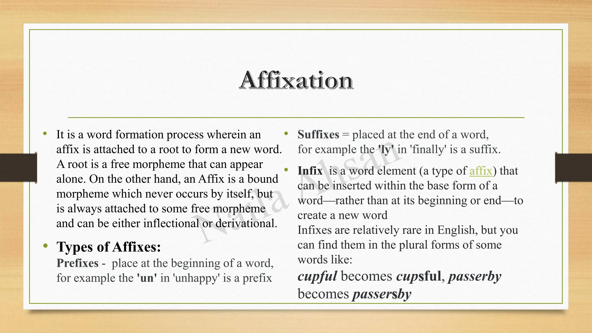 Word Formation Process in Linguistics by Naila Ahsan | PDF