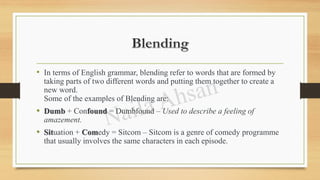 Word Formation Process in Linguistics by Naila Ahsan | PDF | Stamps and ...