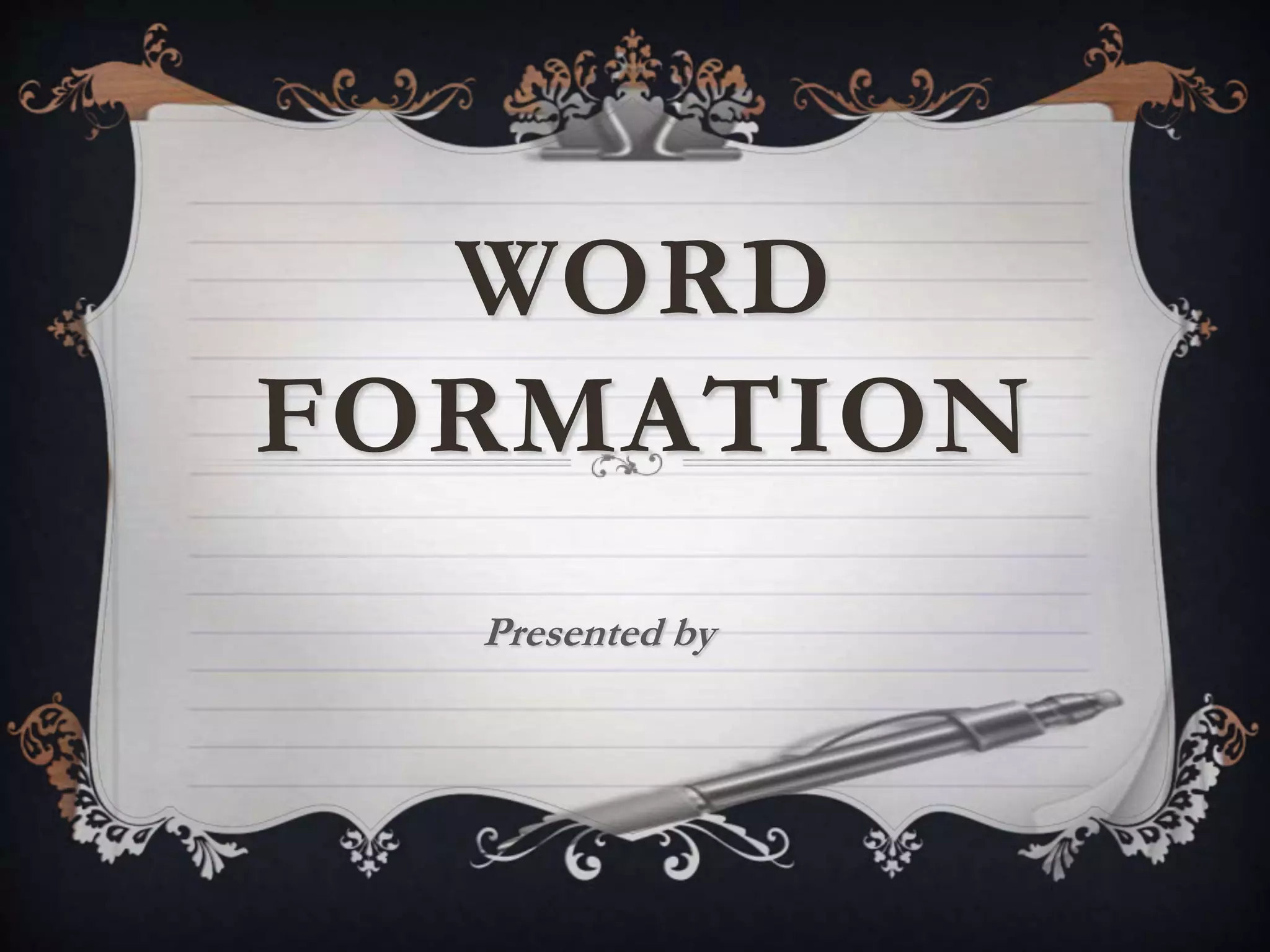 Word formation | PPT