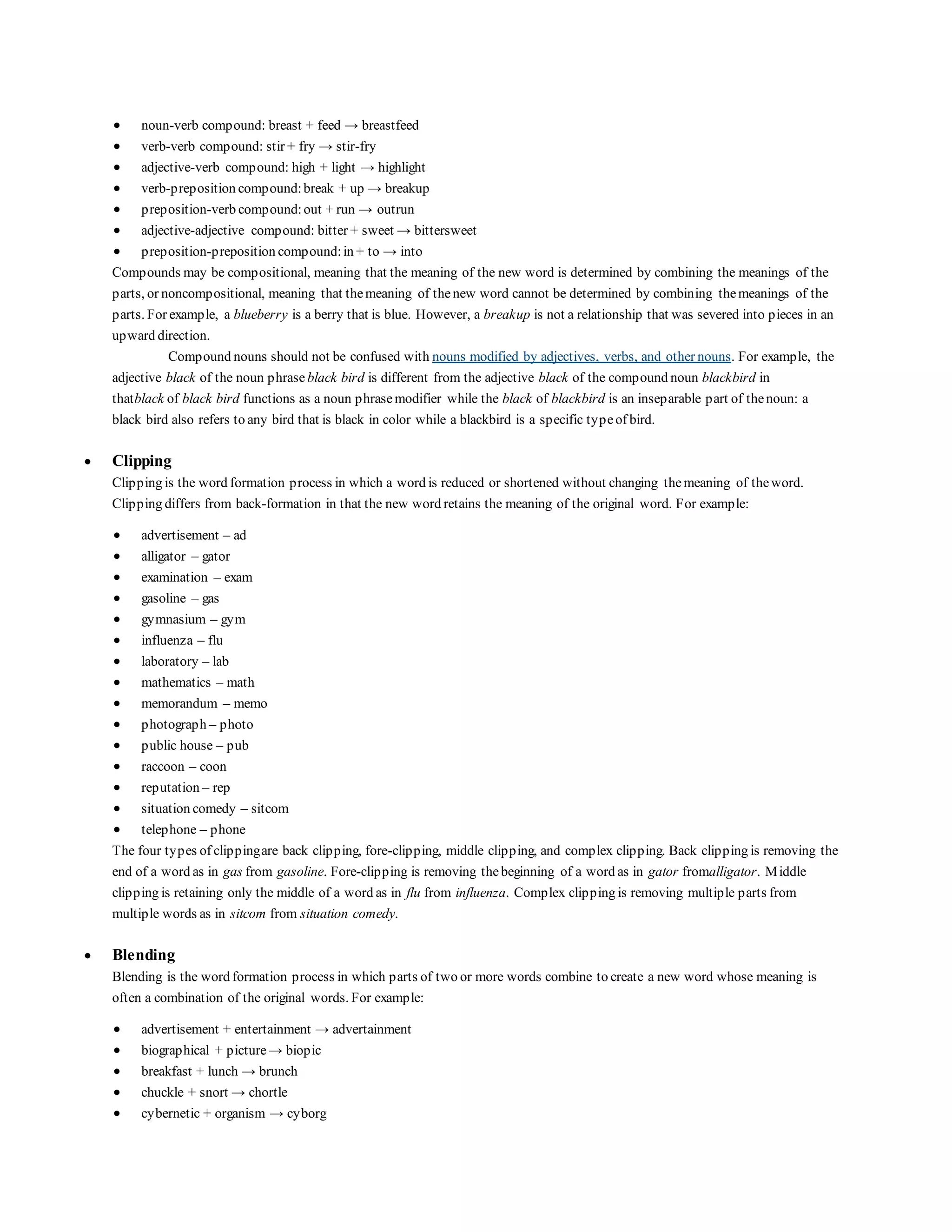 Word forming proccess coinage | DOCX