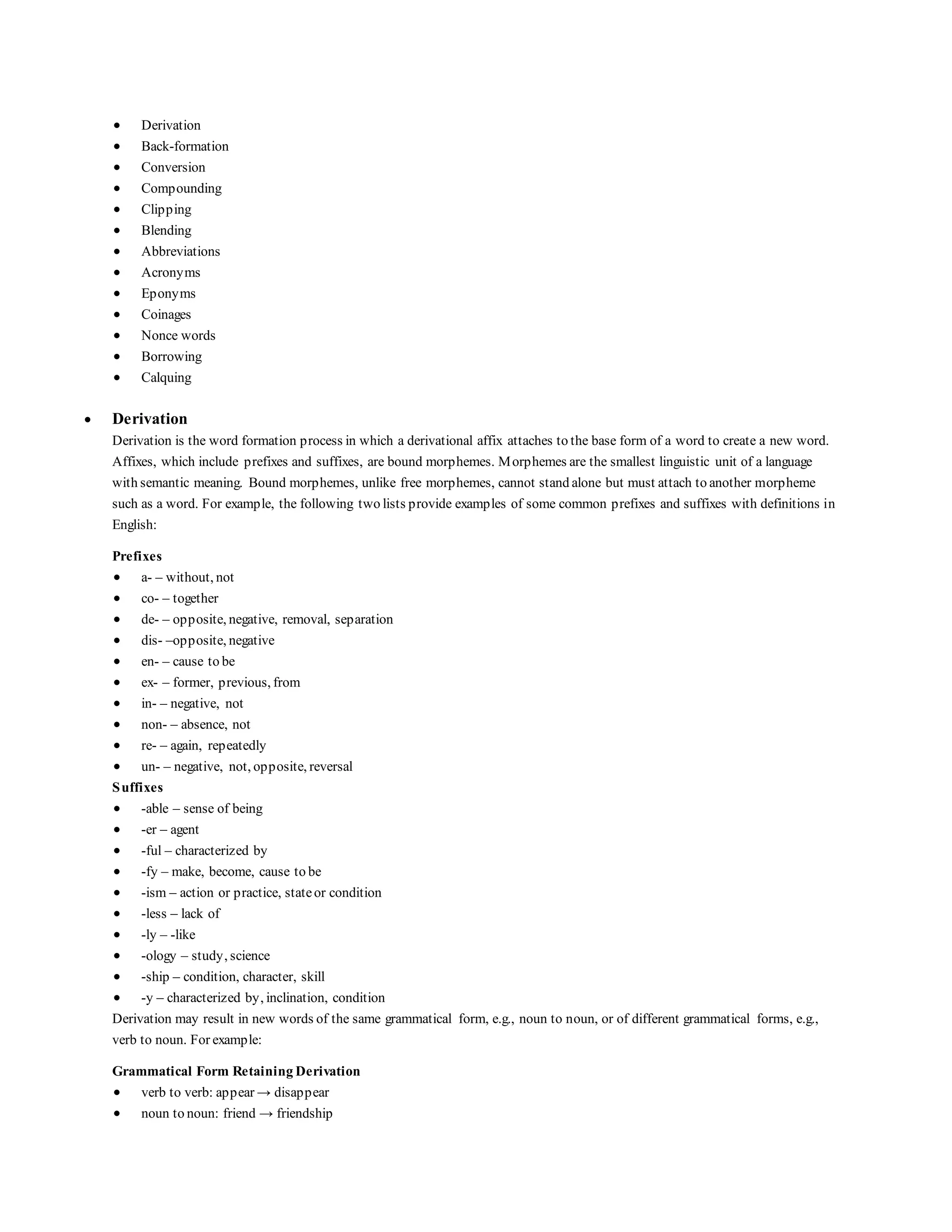 Word forming proccess coinage | DOCX