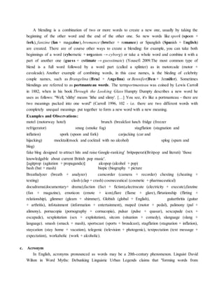 Word forming proccess coinage | DOCX