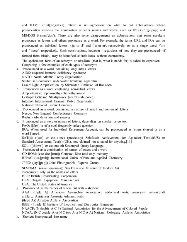 Word forming proccess coinage | DOCX | Chemistry | Science
