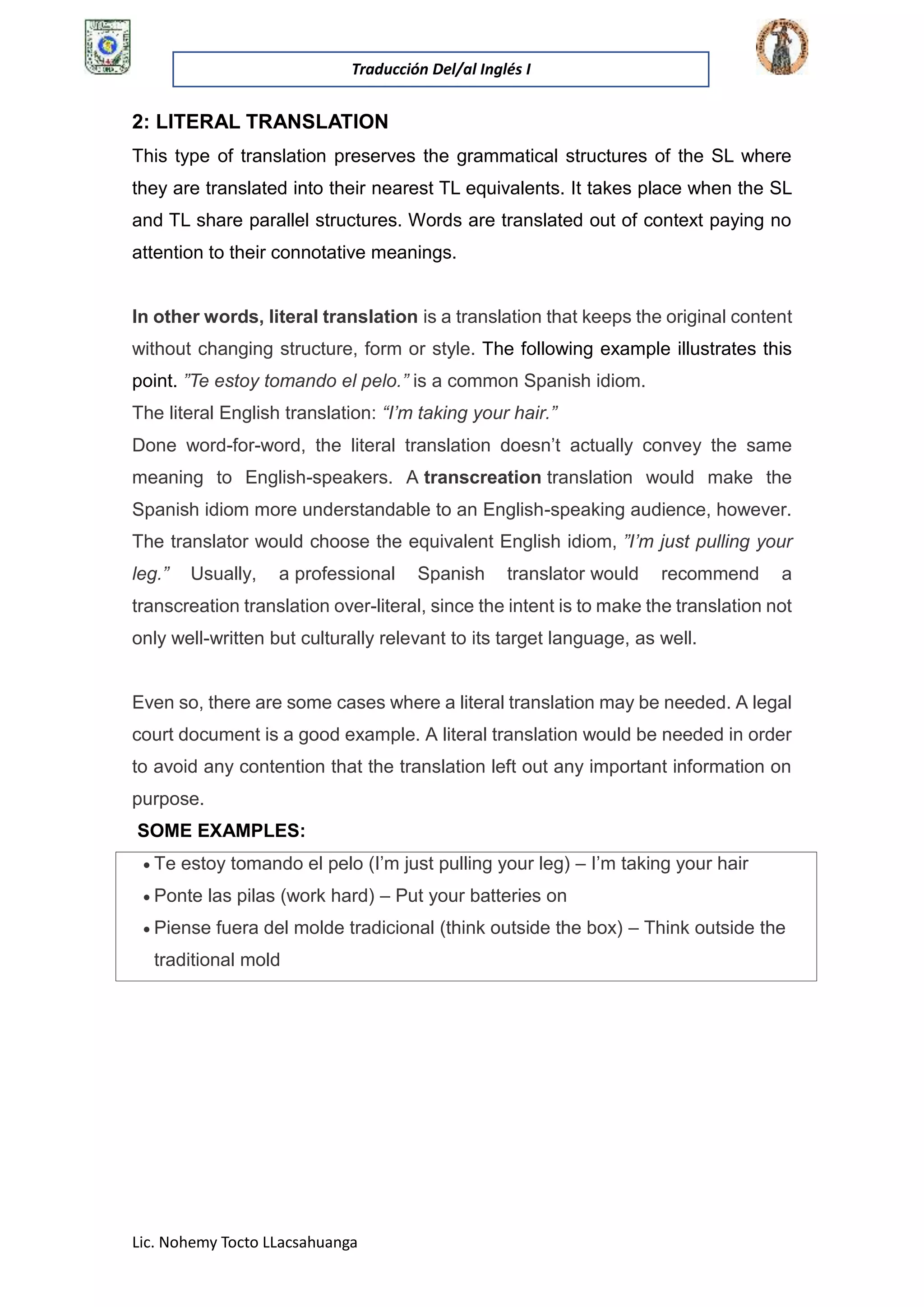 word for word and literal Tansl..docx | Science