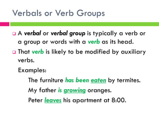 Function of Words in Context. Adverbials, Nominals, Adjectivals ...