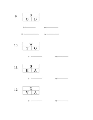 Word game for kids | PDF