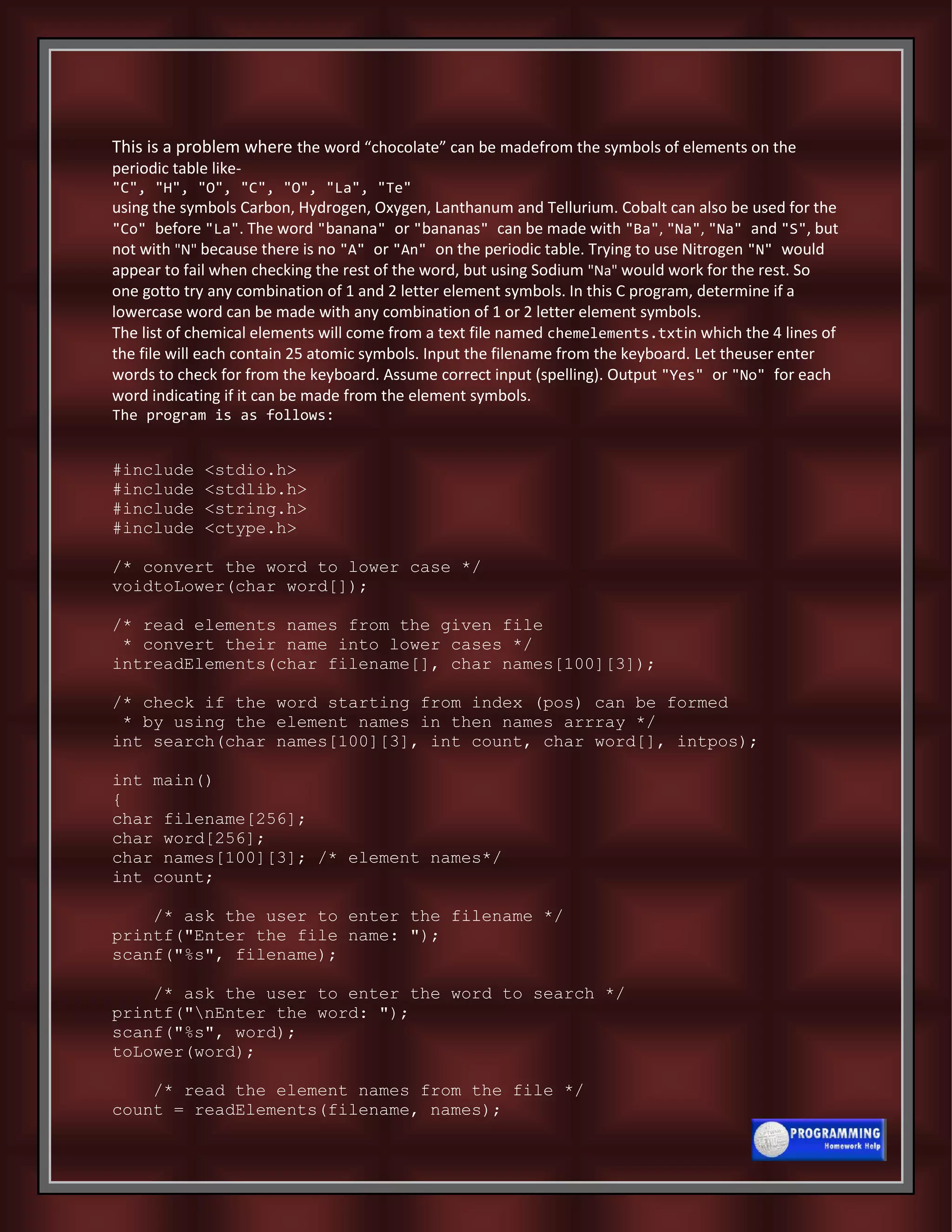 Word games in c | PDF | Programming Languages | Computing