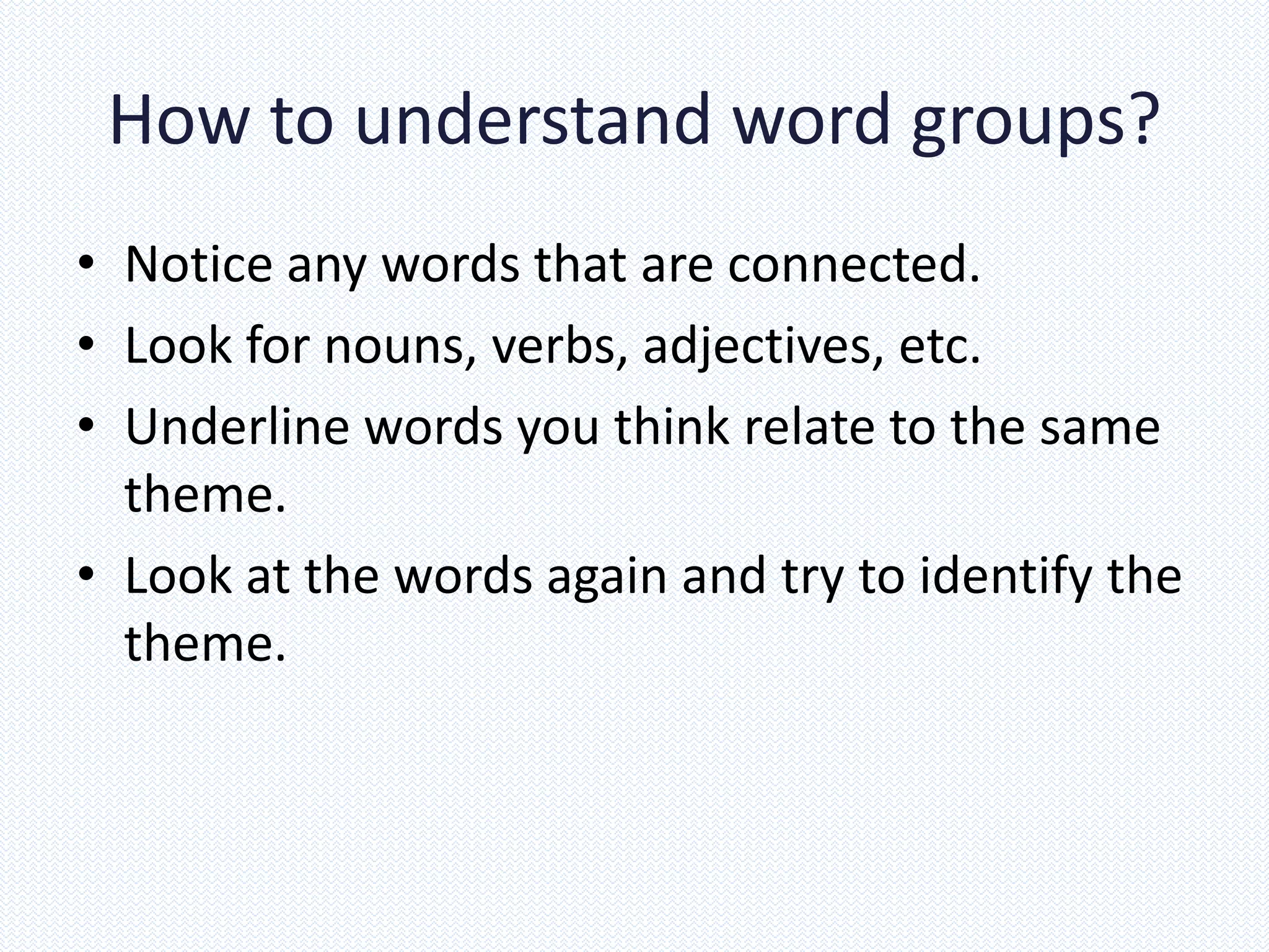 Word groups | PPTX