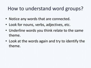 Word groups | PPTX