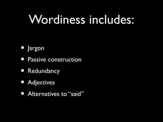 Wordiness wordy writing | PPT