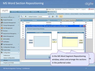 Digite - MS Word Integration | PPT