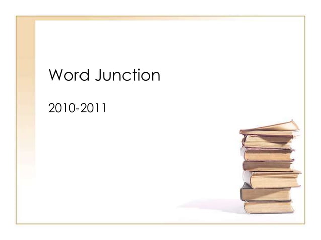 Word junction | PPTX