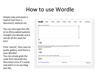 Wordle | PPT | Internet | Computing