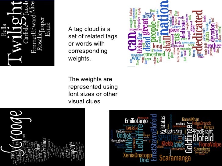 Tag clouds
