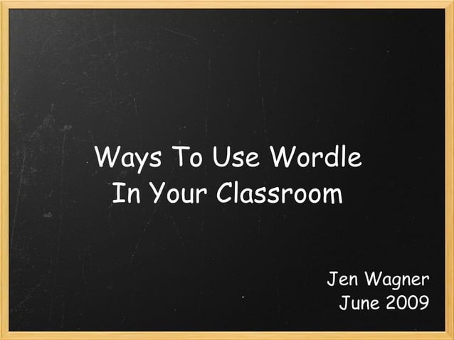 Wordle In The Classroom | PPT
