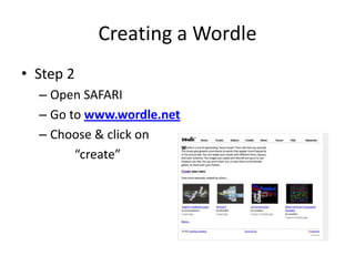 How to make a Wordle (Infante) | PPTX