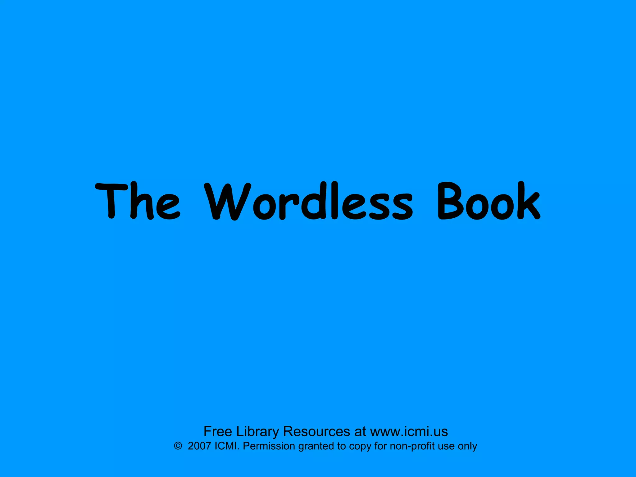 Wordless Book PowerPoint | PPT | Computer Software and Applications ...
