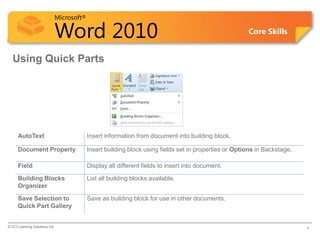 Word lesson 10 PowerPoint | PPT